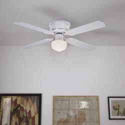 Patriot Lighting® Eros II 42" White Indoor LED Ceiling Fan at Menards®