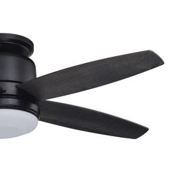 Patriot Lighting® Carlisle 44" Matte Black Indoor LED Ceiling Fan with ...