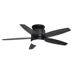 Patriot Lighting® Carlisle 44" Matte Black Indoor LED Ceiling Fan with ...