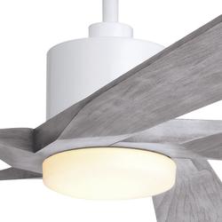 Patriot Lighting™ Flaine 60" White LED Indoor/Oudoor Ceiling Fan at ...