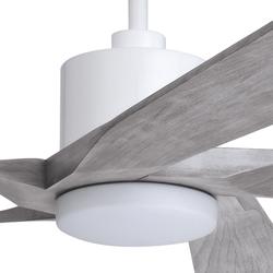 Patriot Lighting™ Flaine 60" White LED Indoor/Oudoor Ceiling Fan at ...