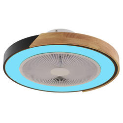 Patriot Lighting® Lima 20" Matte Black Indoor Color Changing LED ...