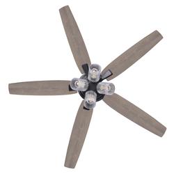 Patriot Lighting® Quick Install Brades 60" Matte Black Indoor 4-Light ...