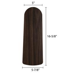Patriot Lighting™ 42" Oak/Walnut Ceiling Fan Replacement Blades - 5 pcs ...