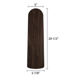 Patriot Lighting® 52" Oak/Walnut Ceiling Fan Replacement Blades - 5 pcs ...
