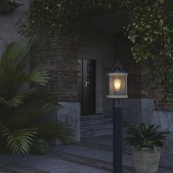 Patriot Lighting® Brooklyn Natural Iron & Distressed Faux Wood Post ...