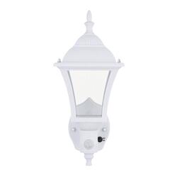 Patriot Lighting® Jaymes White LED Motion Sensor Outdoor Wall Light at ...