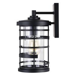 Patriot Lighting® Darnelle Matte Black Outdoor Wall Light at Menards®
