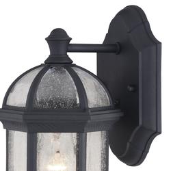 Patriot Lighting® Manor Textured Black Outdoor Wall Light at Menards®
