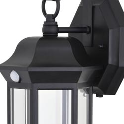 Patriot Lighting® Koblenz LED Black Solar Motion Sensor Outdoor Wall ...