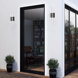 Patriot Lighting® Miranda LED Matte Black Outdoor Wall Light at Menards®