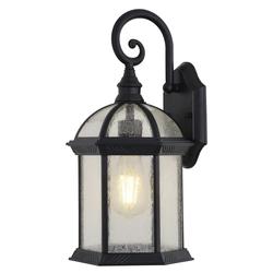 Patriot Lighting® Manor Textured Black 1-Light Outdoor Wall Light at ...