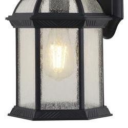 Patriot Lighting® Manor Textured Black 1-Light Outdoor Wall Light at ...