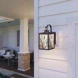 Patriot Lighting® Cattail Burnished Bronze Dusk to Dawn Outdoor Wall ...