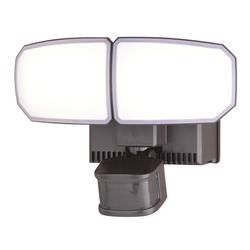 Patriot Lighting® Bronze LED Dual Head Motion Sensor Outdoor Security ...