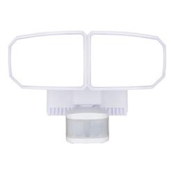 Patriot Lighting® White LED Dual Head Motion Sensor Outdoor Security ...