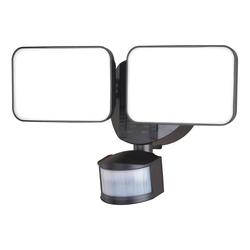 Patriot Lighting® Matte Black Dual Head LED Motion Sensor Outdoor ...