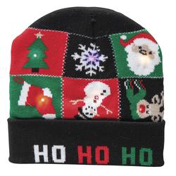 Igloos Adult Lighted Holiday "Ho Ho Ho" Cuff Winter Hat at Menards®