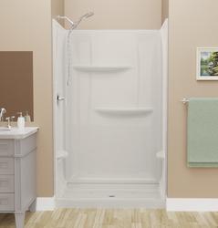 Lyons® Wave™ 48"W x 34"D Almond Single Threshold Shower Base with ...