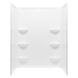 Lyons® Elite™ 54"W x 30"D x 69"H White Shower Wall Surround (3-Piece ...