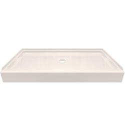 Lyons® Elite™ 54"W x 30"D Almond Single Threshold Shower Base with ...