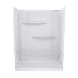 Lyons® Wave™ 60"W x 30"D x 77-1/2"H White Shower with Left Drain (4 ...