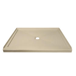 Lyons® Linear™ 48"W x 34"D Almond Single Threshold Shower Base with ...