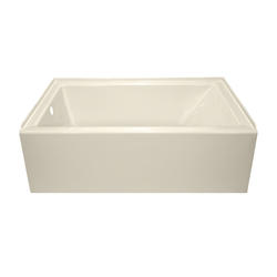 Lyons® Linear™ 60"W x 36"D x 19"H Biscuit Bathtub with Left Drain at ...