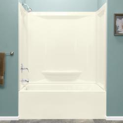 Lyons® Linear™ 60"W x 36"D x 19"H Biscuit Bathtub with Left Drain at ...