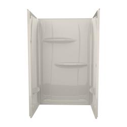 Lyons® Wave™ 48"W x 34"D x 74"H Almond Shower Wall Surround (3-Piece ...