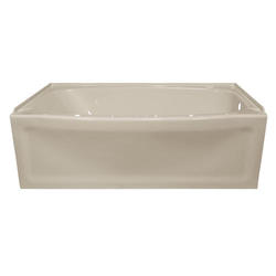 Lyons® Contour™ 60"W x 32"D x 19"H Almond Bathtub with Right Drain at ...