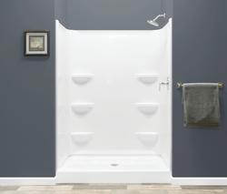 Lyons® Elite™ 54"W x 30"D White Single Threshold Shower Base with ...