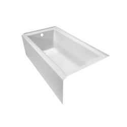 Lyons® Linear™ 60"W x 32"D x 19"H White Bathtub with Left Drain at Menards®