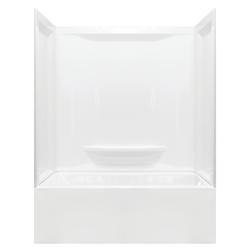 Lyons® Linear™ 60"W x 30"D x 78"H White Tub/Shower with Right Drain (4 ...