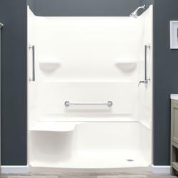 Lyons® Triumph® 60"W x 32"D x 59"H Biscuit Bathtub Wall Surround (3 ...