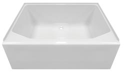 Lyons® Garden™ 54"W x 42"D x 19"H White Above Floor Center Drain ...