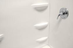 Lyons® Elite™ 54"W x 27"D x 69"H Almond Shower Wall Surround (3-Piece ...