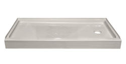 Lyons® Elite™ 54"W x 27"D Almond Single Threshold Shower Base with ...