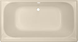 Lyons® Elite™ 54"W x 30"D x 19"H Almond Bathtub with Center Drain at ...