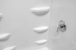 Lyons® Elite™ 54"W x 30"D x 69"H White Shower Wall Surround (3-Piece ...