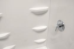 Lyons® Elite™ 54"W x 30"D x 69"H Biscuit Shower Wall Surround (3-Piece ...