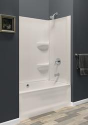 Lyons® Elite™ 54"W x 30"D x 19"H Almond Bathtub with Center Drain at ...