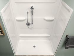 Lyons® Select™ 60"W x 30"D x 74"H Biscuit ADA Shower Wall Surround (3 ...