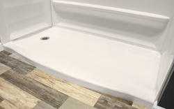 Lyons® Triumph® 60"W x 32"D Almond Shower Base with Left Drain at Menards®
