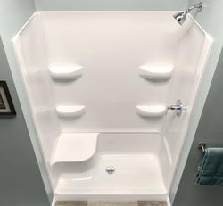 Lyons® Elite™ 54"W x 30"D x 59"H Almond Bathtub Wall Surround (3-Piece ...