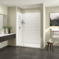 MAAX® Utile 32"W x 80-7/8"H Metro Tux Shower Side Wall Surround (1 ...