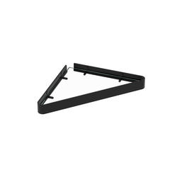 MAAX 9.6"W x 9.6"D Corner Triangular Tempered Glass and Matte Black ...