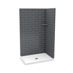 MAAX® Utile 48"W x 80-7/8"H Metro Thunder Grey Shower Back Wall ...