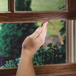 3/8"W x 3/16"H x 17'L Brown Self-Adhesive Foam Window Weather Strip at ...