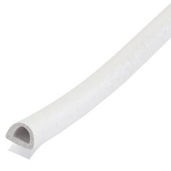 23/64"W x 5/16"H x 17' Long D EPDM Rubber Self-Adhesive Window Weather ...